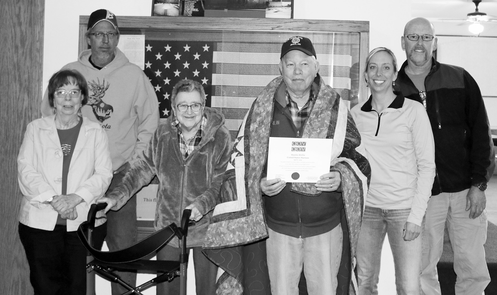 QUILTS OF VALOR HONORS STANLEY KIRLIN | Wheel Herald